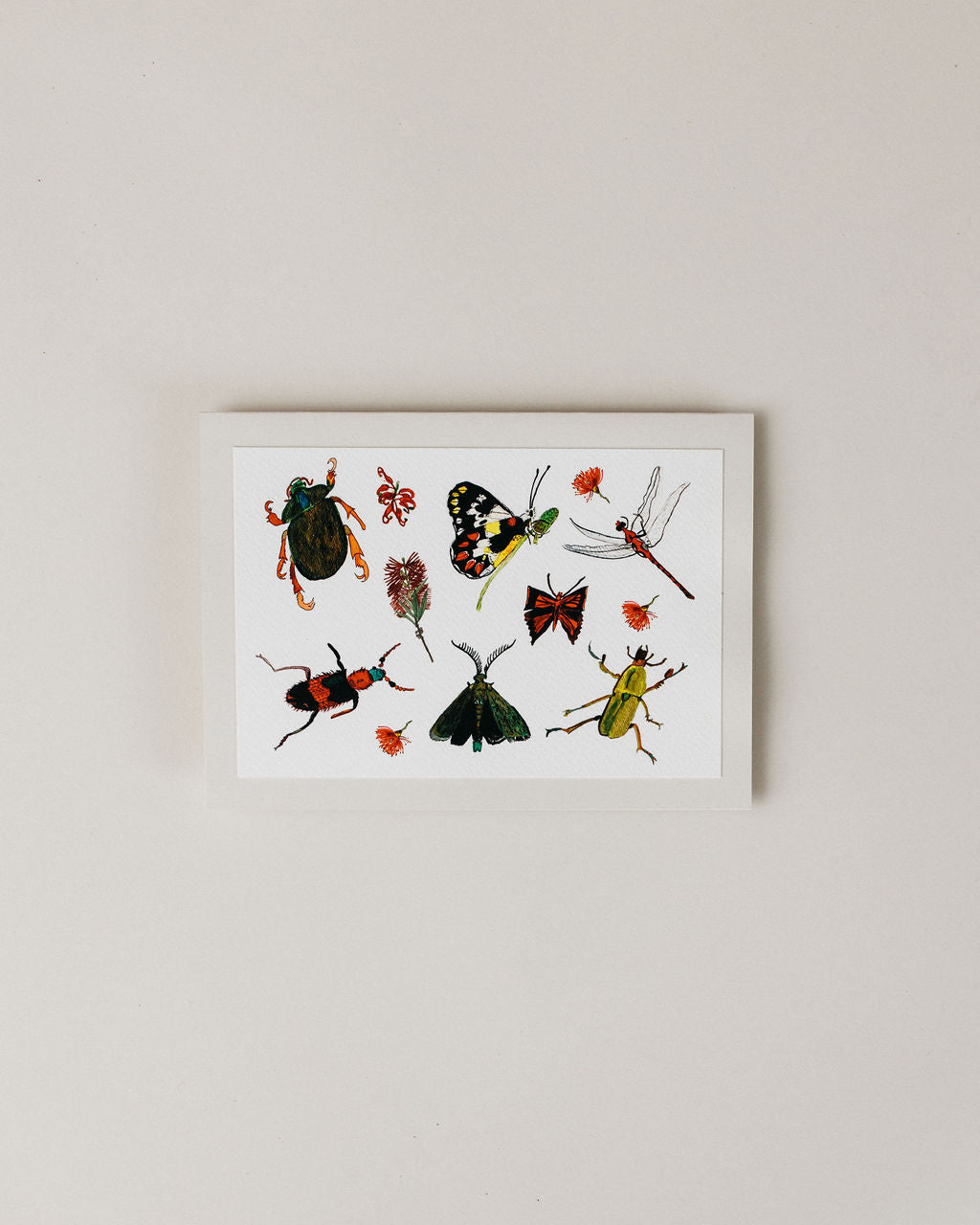 A Greeting Card ~ Festive Insects
